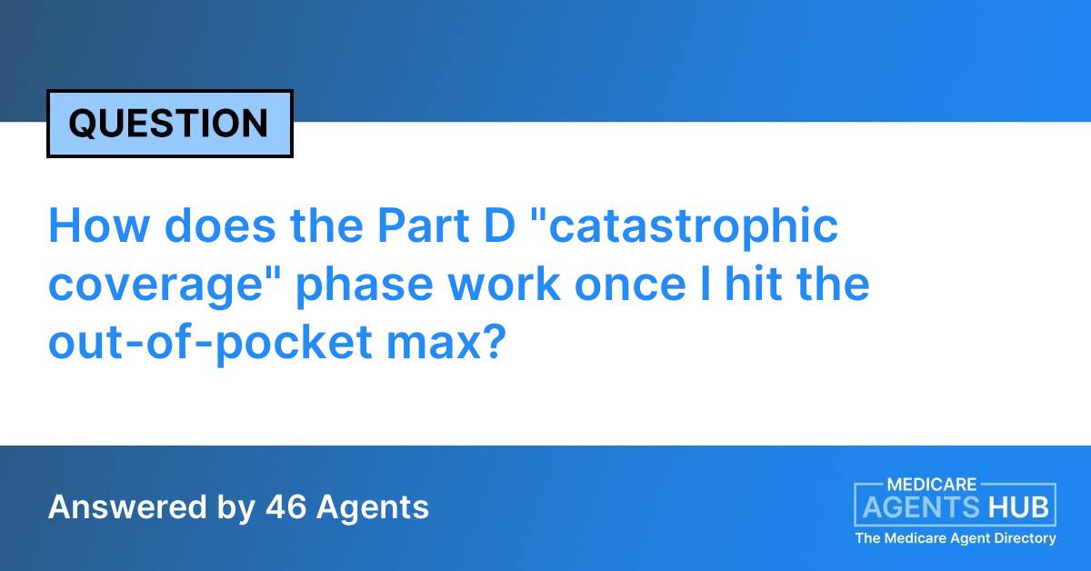 How does Part D catastrophic coverage work after the max?