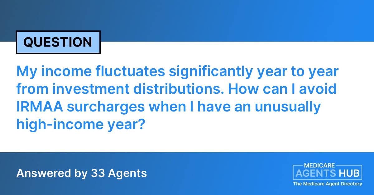 How do I avoid IRMAA with fluctuating income?