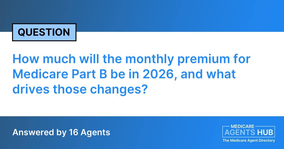 How much will the monthly premium for Medicare Part B be in 2026, and ...