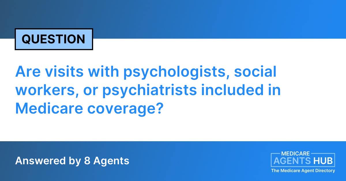 Are visits with psychologists, social workers, or psychiatrists ...